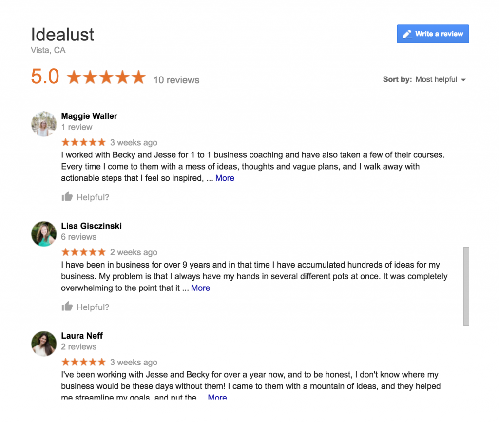 How to get Google reviews for your creative business